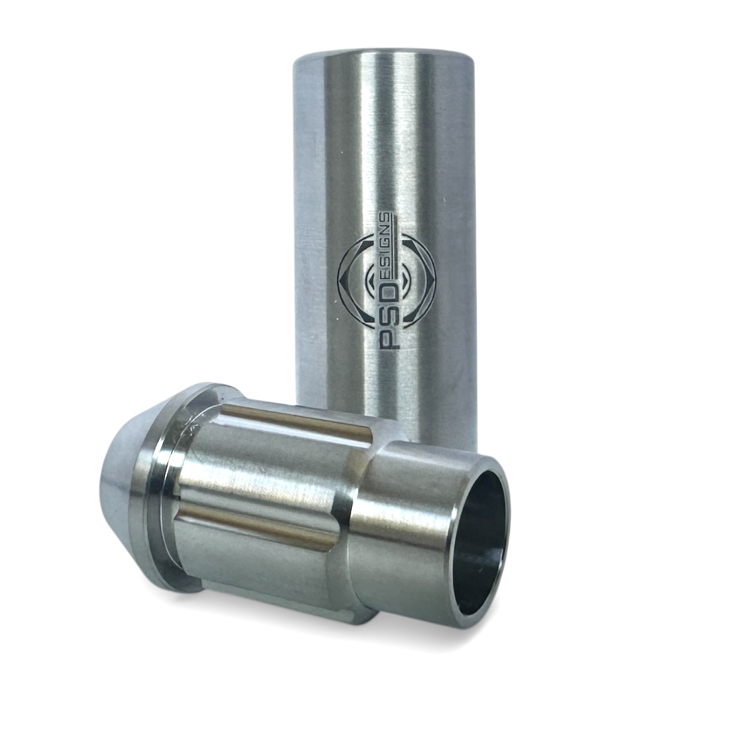 PSDesigns Raw Titanium Extended Locking Wheel Nuts M12